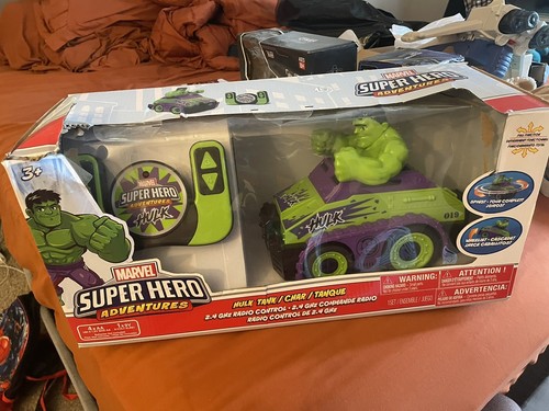 Hulk Tank Marvel Super Hero Adventures 2.4 GHz Remote Control Spins ...