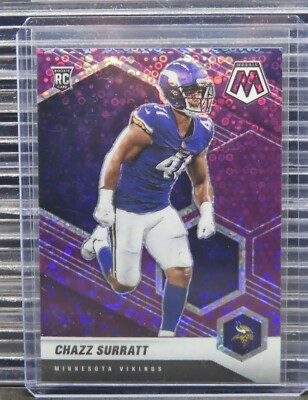 2021 Mosaic Chazz Surratt Purple No Huddle Prizm Rookie Card RC #17/50 ...