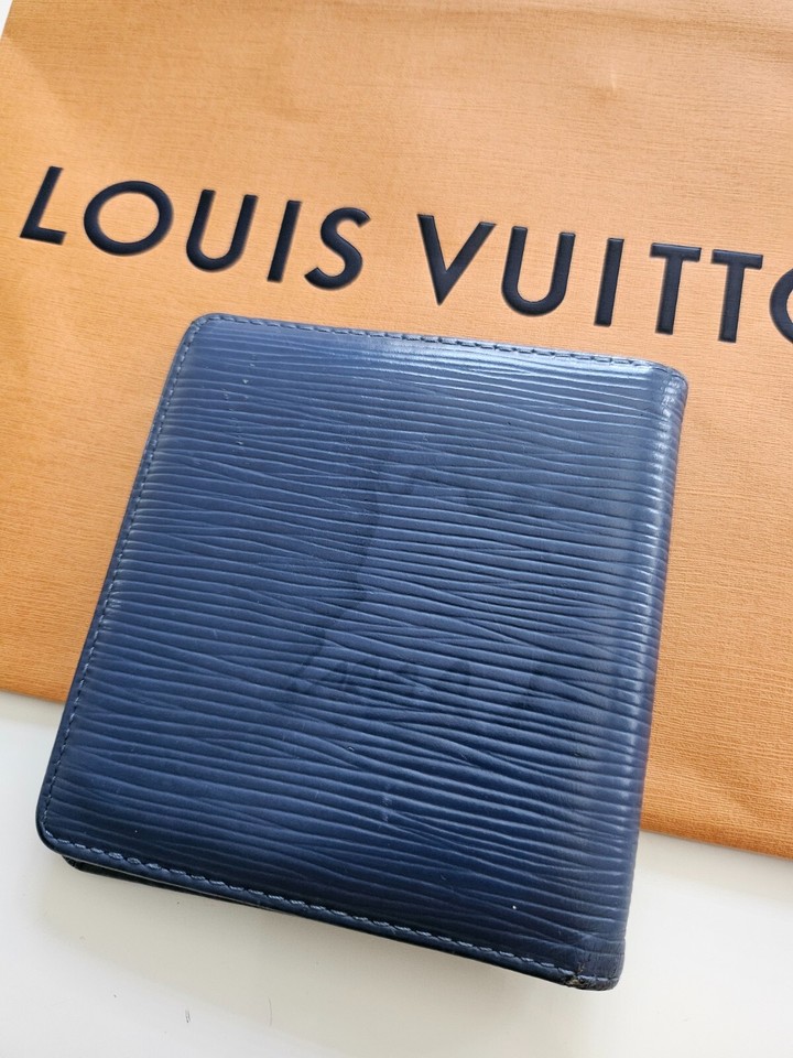 Louis Vuitton Men Wallet Epi Blue Color *No reserve | eBay