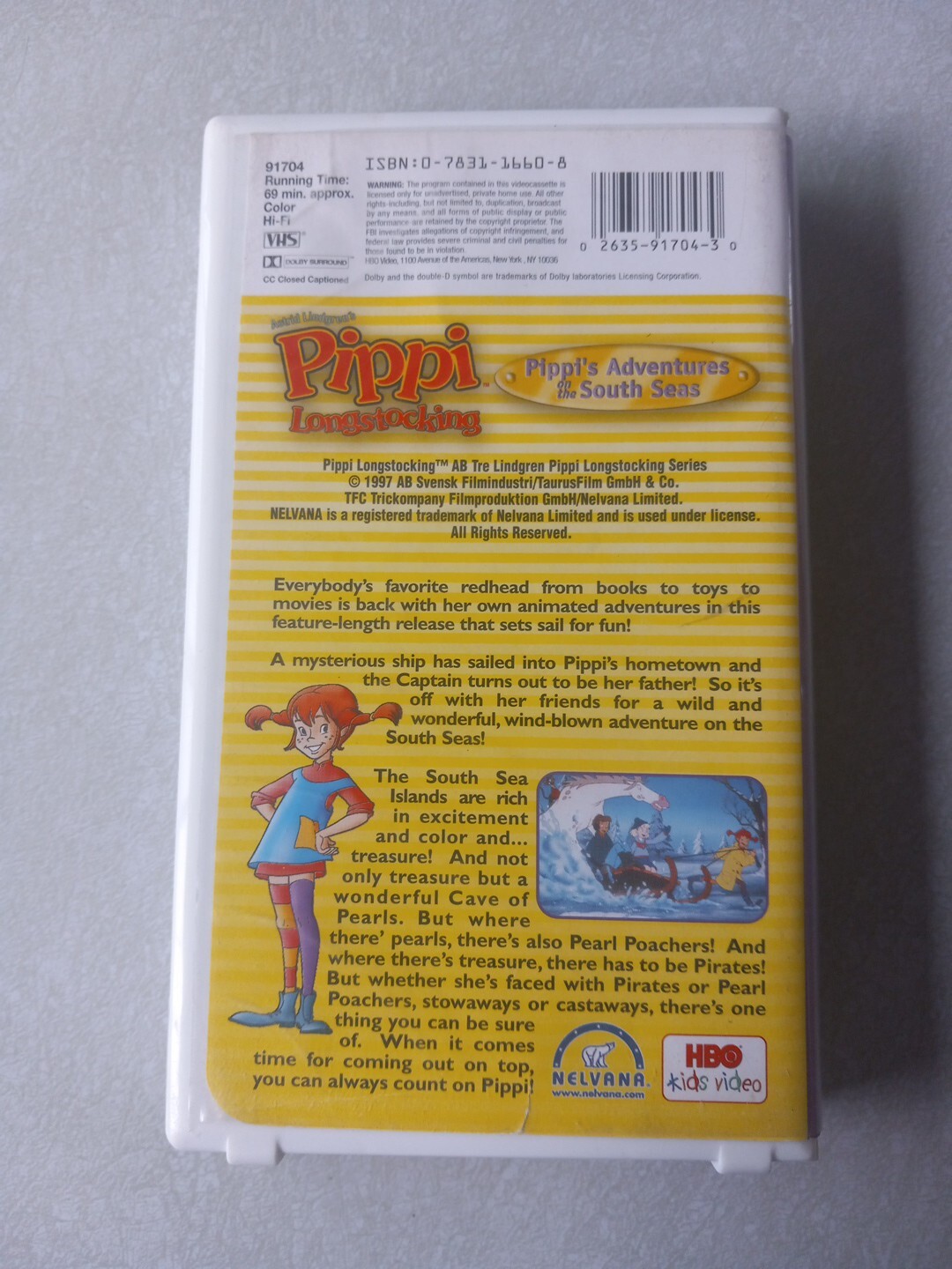 Pippi Longstocking: Pippis Adventures On The South Seas (VHS, 1997 ...