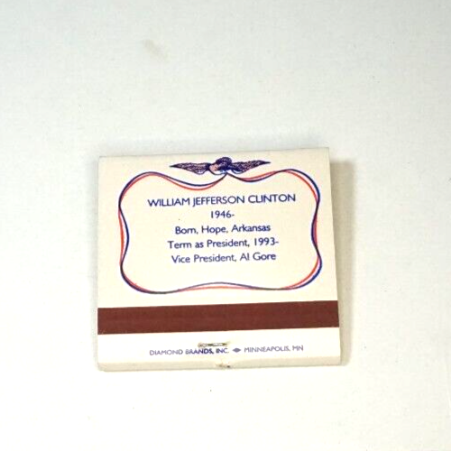 Matchbook Full Unstruck William Jefferson Clinton 42nd President ...