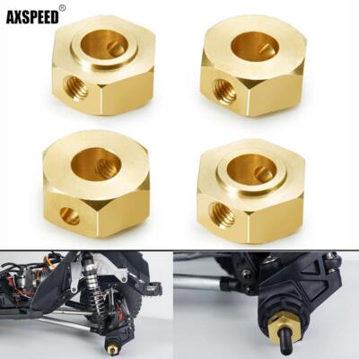 FLYXM For Axial SCX6 1:6 RC Model Car AXI05000 Brass Hex Hub Adapter ...