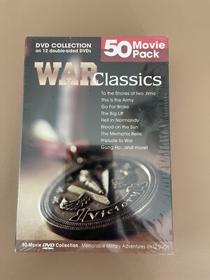 War Classics 50 Movie Pack - 12-Disc Set (DVD, 2004, 12-Disc Set) NEW ...
