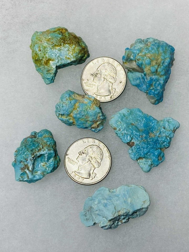 Rare 58.2 Gm Medium Rough Sleeping Beauty Turquoise Globe AZ Jewelry ...