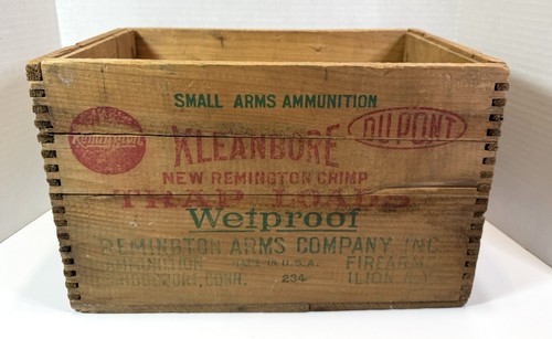Vintage WOOD REMINGTON SHUR SHOT 12 GA SHOTGUN SHELL EMPTY WOODEN AMMO ...