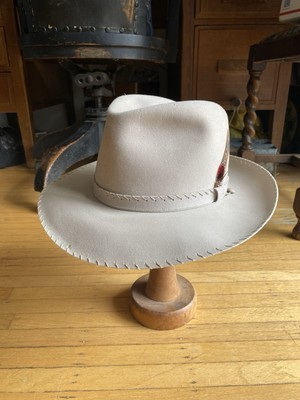 Vintage 1940s Stetson Fedora Hat 3X Beaver Fur Felt With Wind Trolley 7 ...