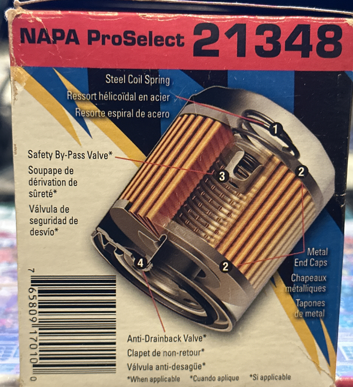NAPA ProSelect Oil Filter 21348 - New Old Stock | eBay