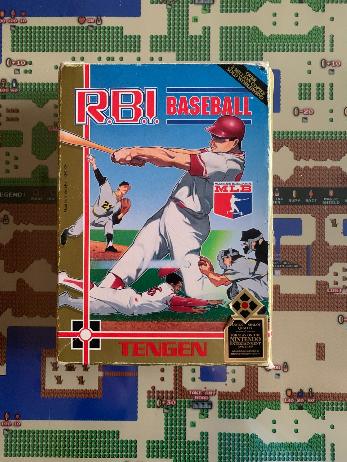 NES Nintendo RBI Baseball CIB Unlicensed Tengen R.B.I. With Poster ...