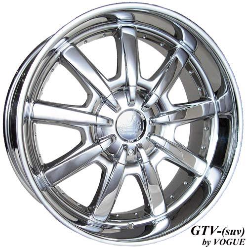 1 Vogue GTV GT-V 22 inch Chrome 9 Spoke WHEEL MHT Cadillac Escalade ...