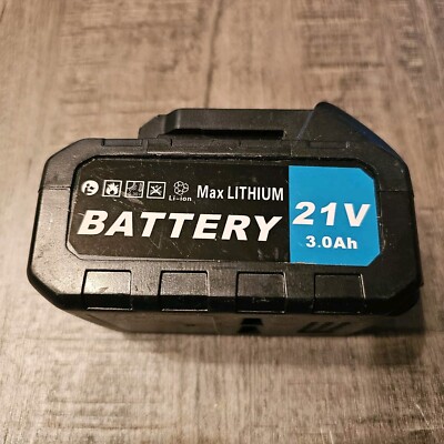 21V Max Lithium Replacement Battery 3000mAh 3.0Ah Li-ion For Power ...