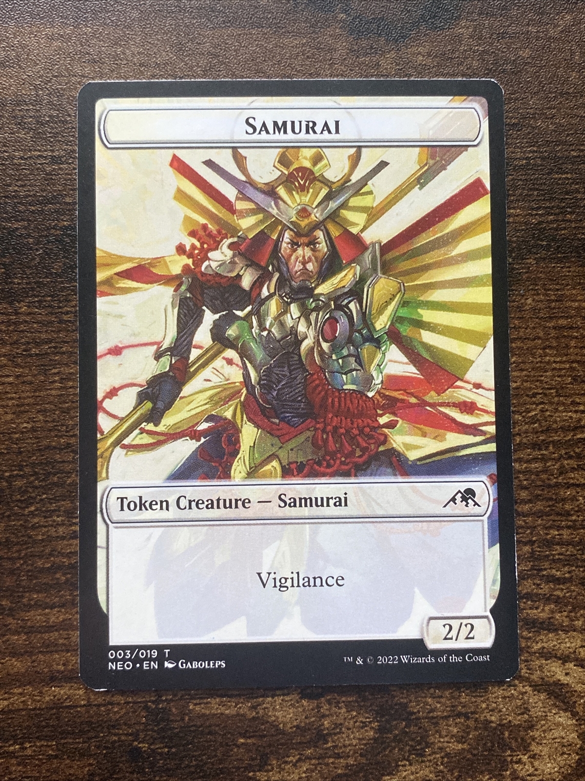 Samurai Token (003) Kamigawa: Neon Dynasty MTG Magic The Gathering ...