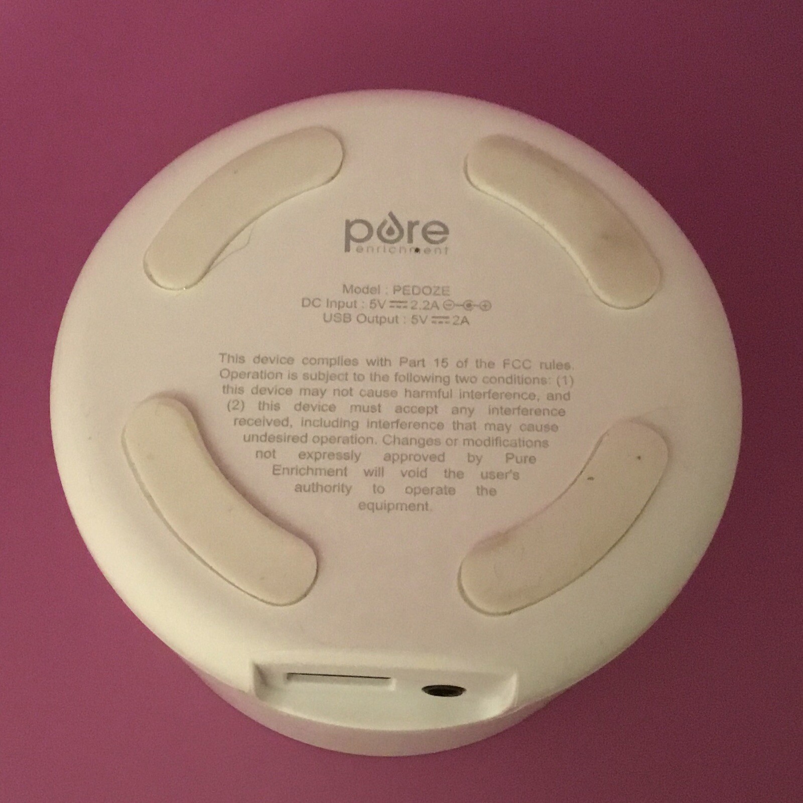 Pure Enrichment Doze Sound Machine & Sleep Therapy Breathing Light Auto ...