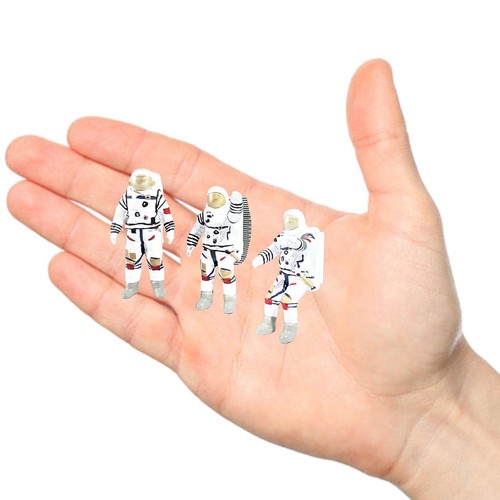 3x 1/64 Scale Astronaut Figurines Mini Astronaut Toys Miniature ...