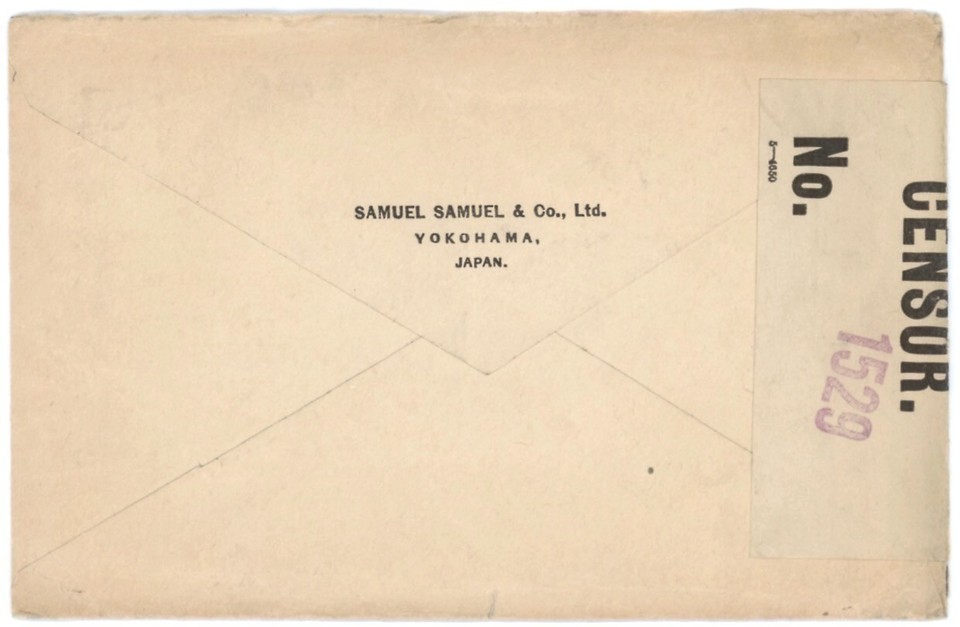 Japan, WWI, 1918 Cover to USA w/10s, YOKOHAMA JAPAN cds, US Censor ...