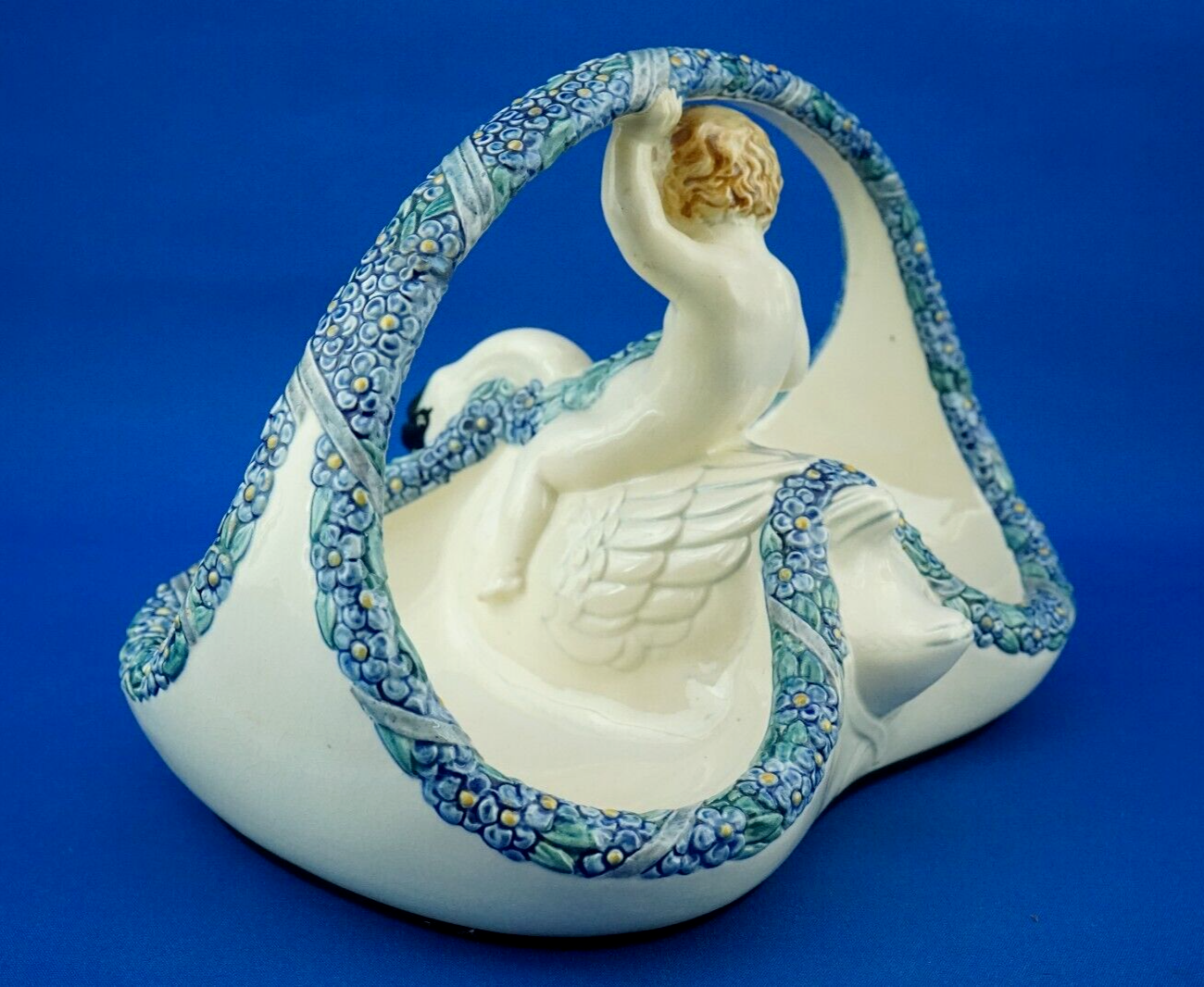 Wilhelm Peter August Sus Karlsruhe sculpture vase basket putto swan Art ...