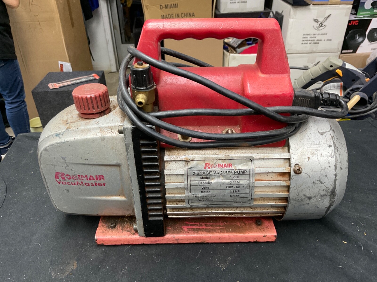 Robinair 15500 Vacuum Pump 5 CFM 2 Stage 110V | eBay