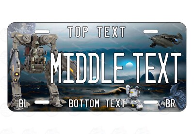 Alien Planet World War License Plate Tag Personalized Any Text car ATV ...