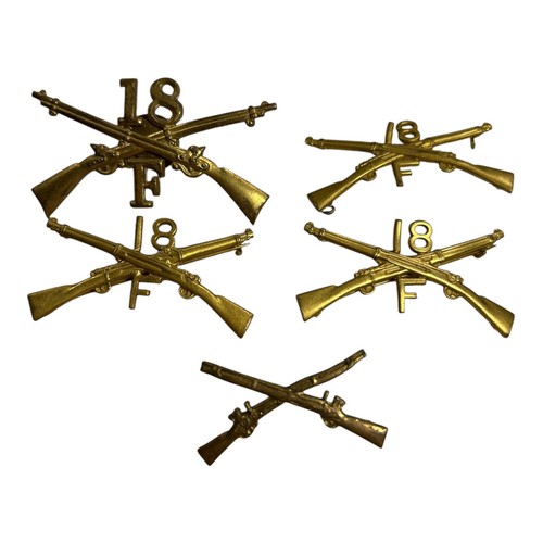 Vintage WW1 Crossed Rifle Pins (18th Infantry) | eBay