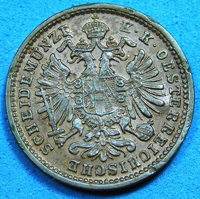 Austria 1 Kreuzer Copper Coin 1885, KM-2187, 19 mm, Combined S/H | eBay
