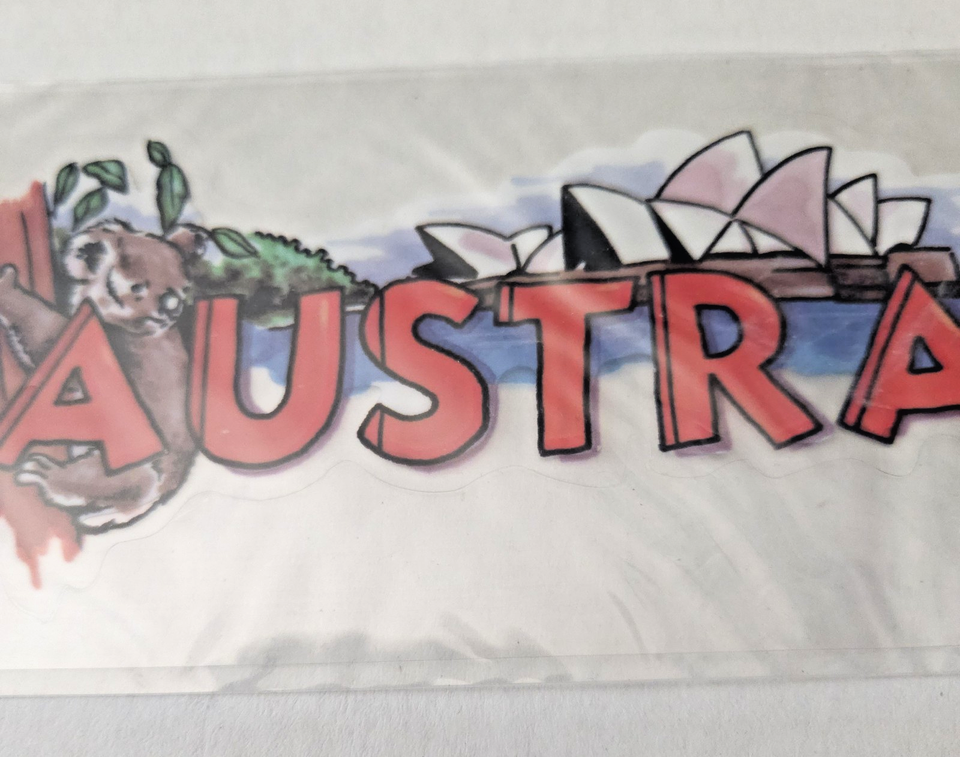 Sticko Countries Header Sticker Australia Sydney Koala Kangaroo Down ...