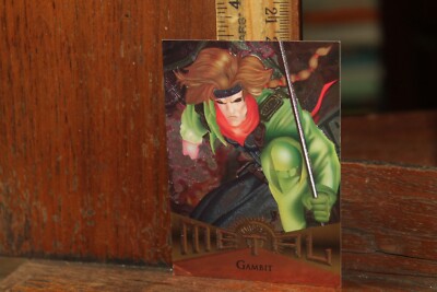 Vintage Trading Card Marvel 1995 Metal Silver Gambit (Crease on corner ...