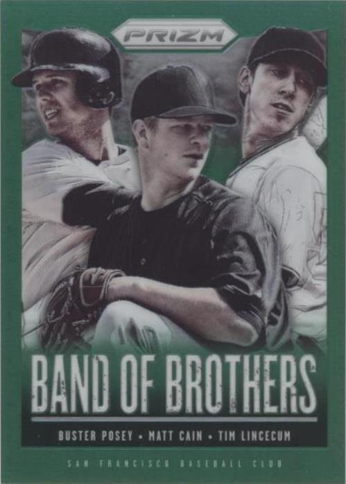 2013 Panini Prizm - Band of Brothers Buster Posey, Tim Lincecum, Matt ...