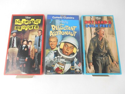 THE RELUCTANT ASTRONAUT + NO DEPOSIT NO RETURN + HOT LEAD & COLD FEET ...