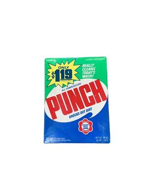 VTG Colgate PUNCH Laundry Detergent Soap 49 Oz Old Stock RARE PROP ...