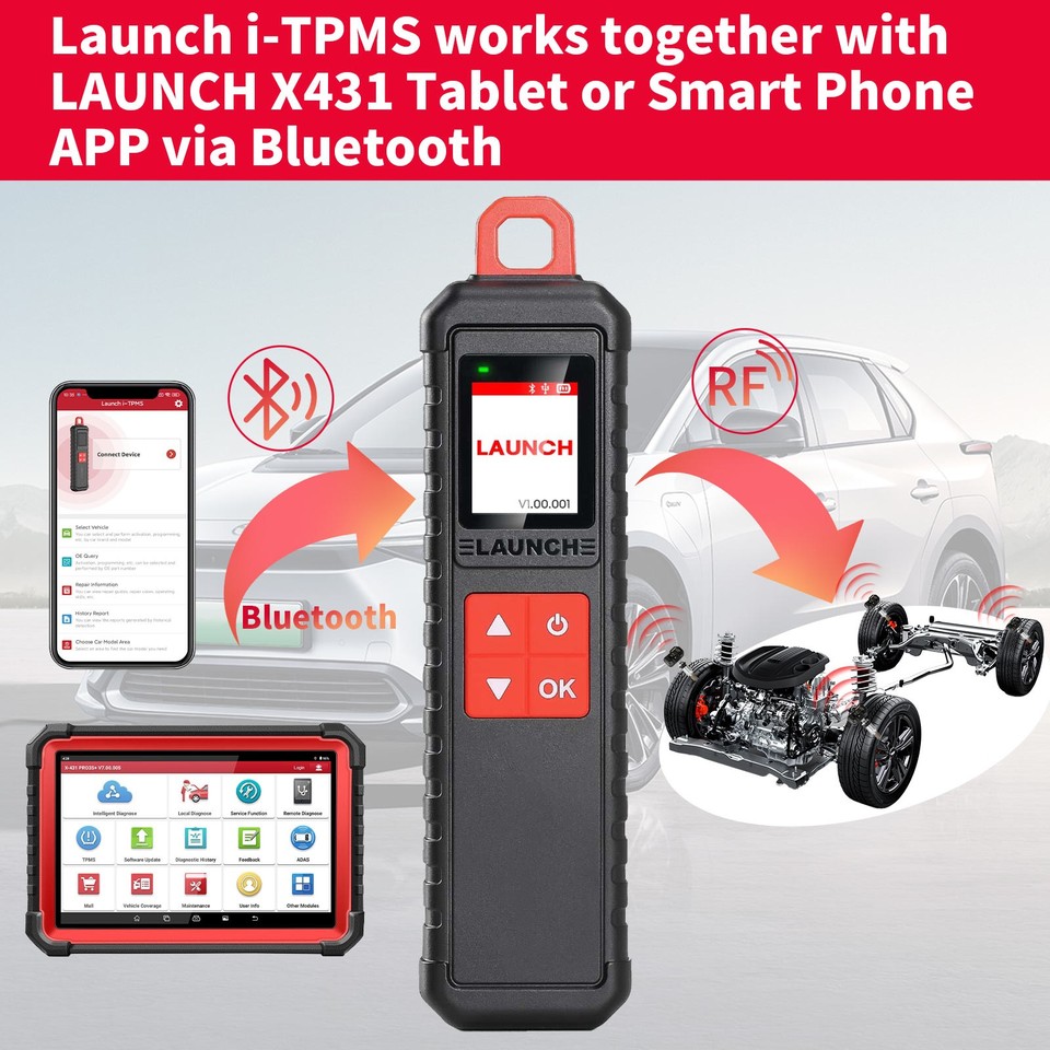 Launch X431 i-TPMS Tire Pressure Detector Handheld Terminator Upgraded of TSGUN | eBay