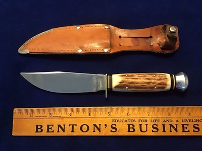 RARE STAG HANDLED ANTON WINGEN JR ORTHELLO SOLINGEN, GERMANY FIXED BLA ...