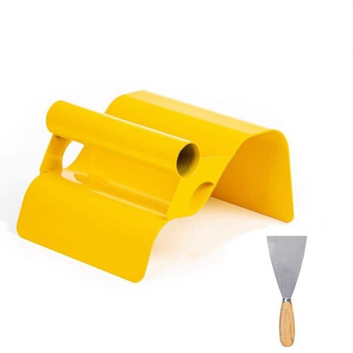 6 in.x 4 in.Stainless Steel Landscape Curb Edger Trowel with Handle and ...