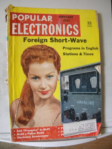 Vintage Popular Electronics Magazine February 1957 Radio TV Advertising ...