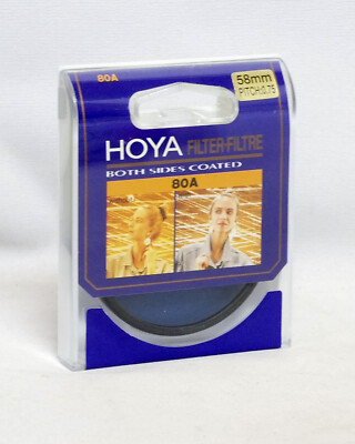 Hoya 58mm 80A Cool Filter Both Sides Coated NEW 35mm SLR Film DSLR ...