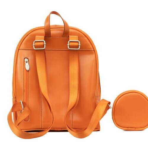 Mcklein ARCHES | Leather Mini Backpack Orange 99720 642154997203| eBay