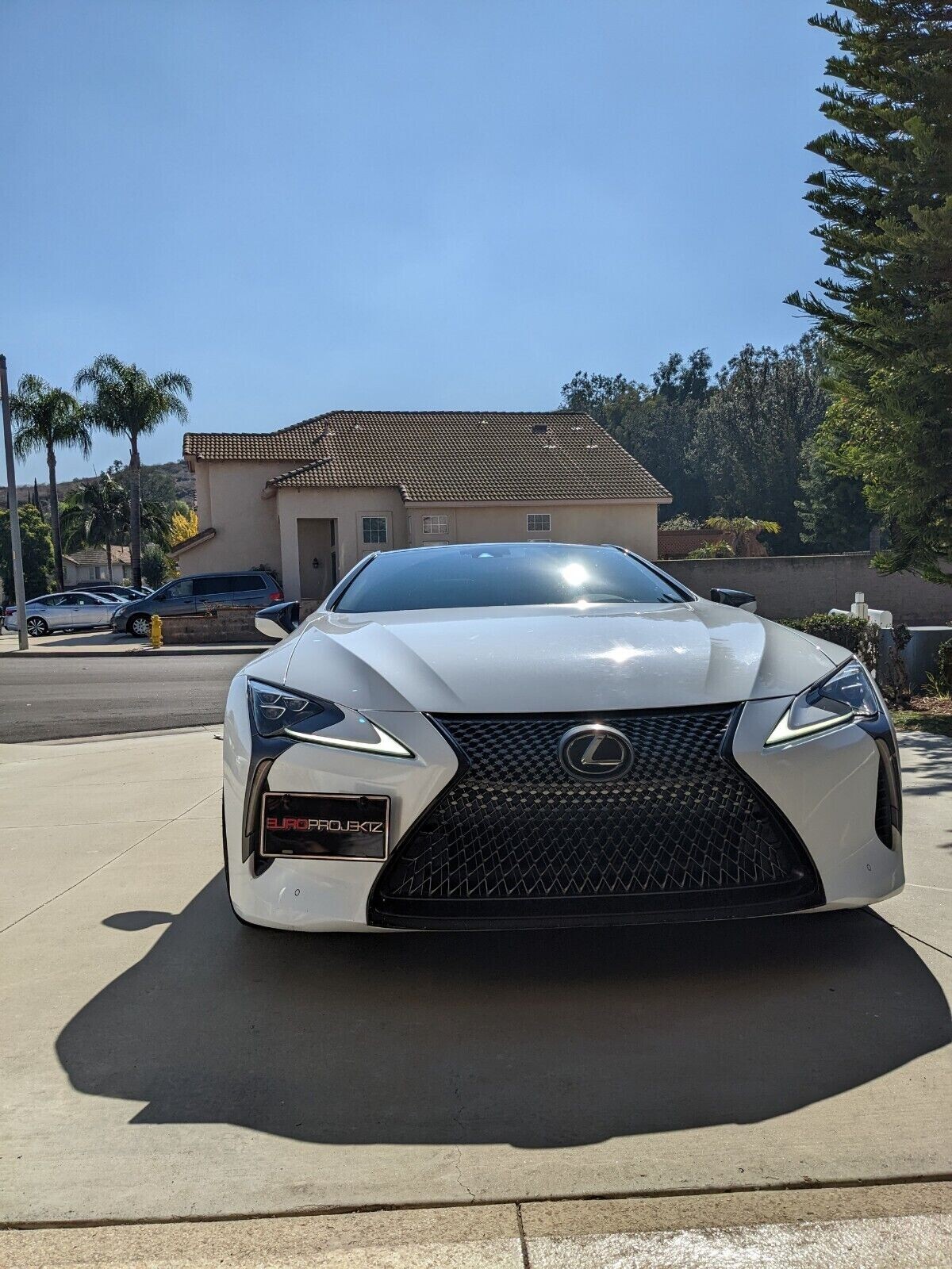 2018-2025 Lexus LC500 Front Bumper Tow Hook License Plate Mount Bracket ...