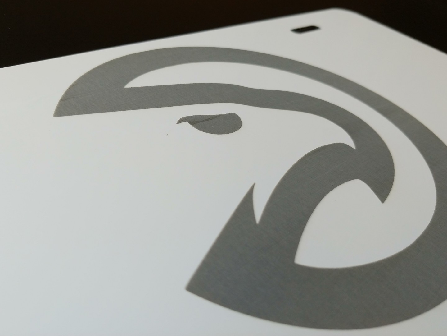 Atlanta Hawks Pacman logo Aluminum License Plate laser etched car tag ...