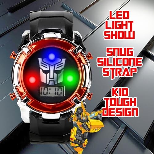 Transformers LCD Digital Watch for Kids - Iconic Autobot Design ...
