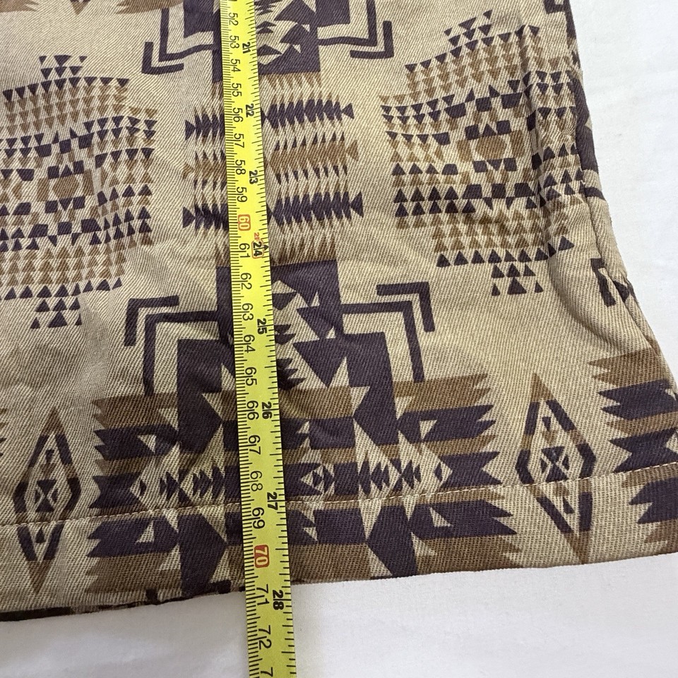 Nomad Men's Brown Aztec Ramsey Twill Western Long sleeve shirts Lined ...