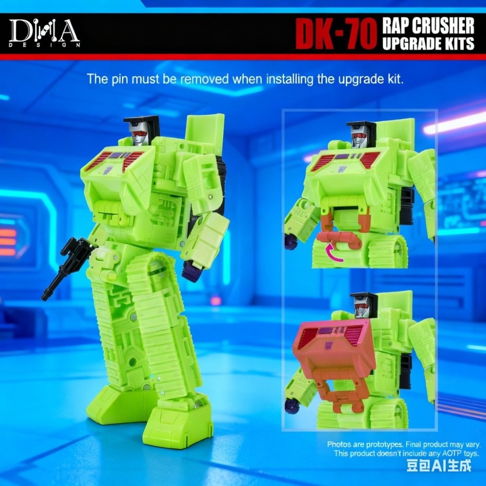 DK-70 Upgrade Kit DNA for SS86 Constructicons Bonecrusher Devastator ...