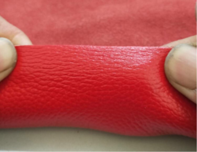 1.5mm Real Cowhide Lychee Pattern Leather Craft Materials Sofa Chair ...