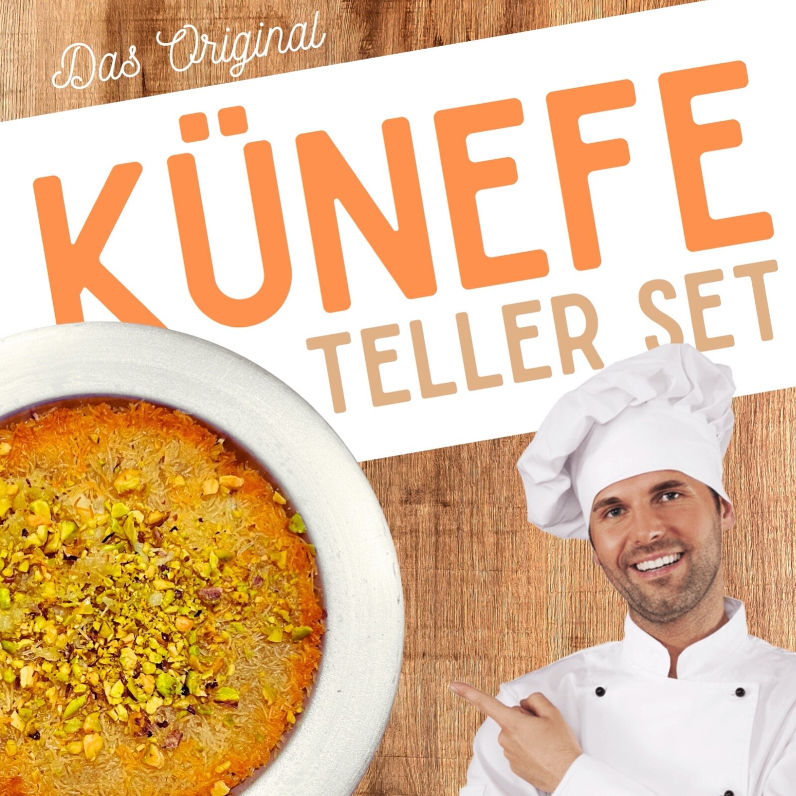 4x Künefe Teller Set f.Kadayif Engelshaar Künefe Tabagi Alu Baklava ...