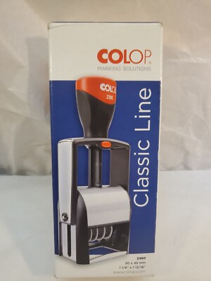 Colop Date Stamp Classic Line 6-piece Black | eBay