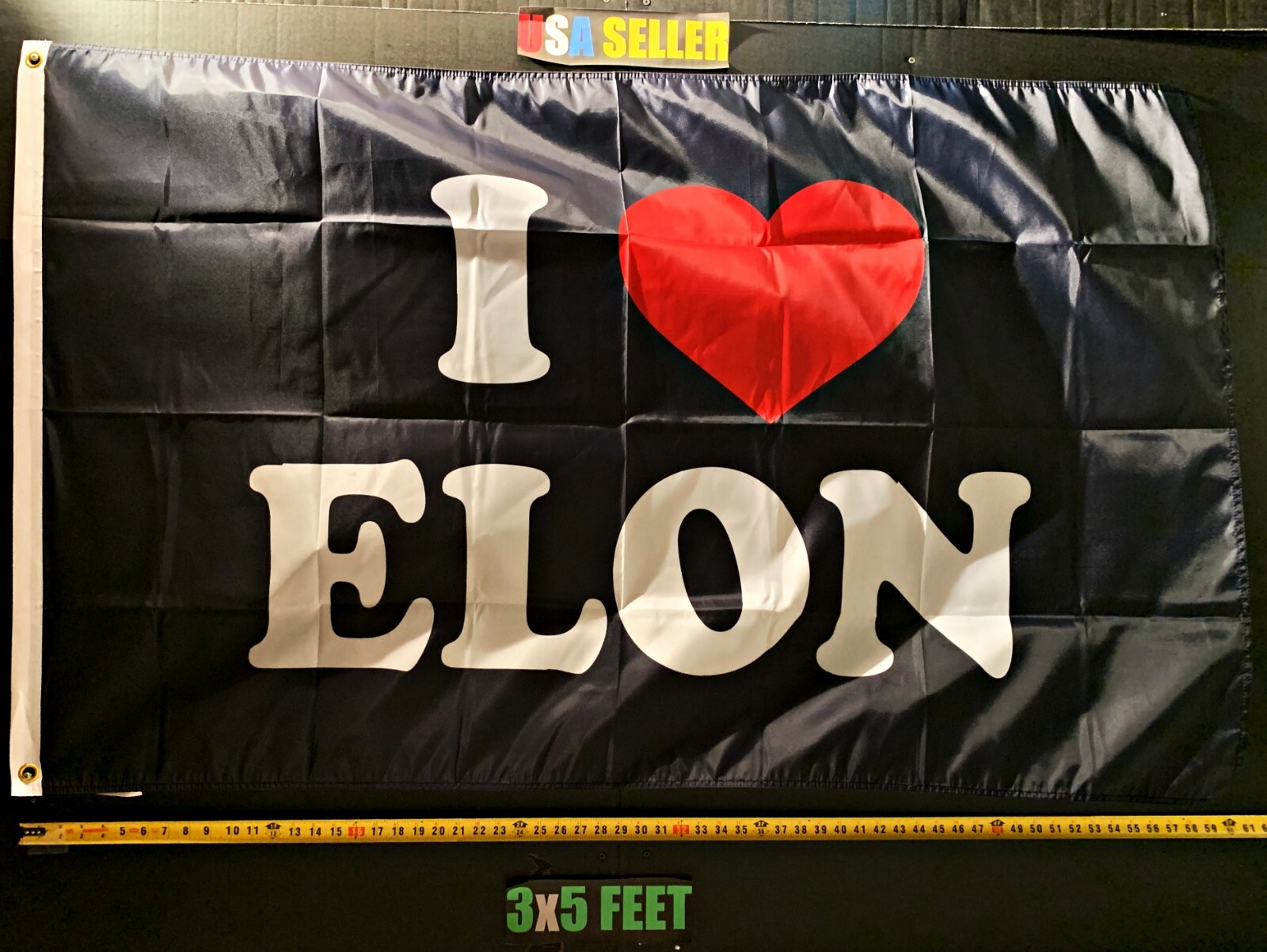 Elon Musk Flag FREE SHIPPING I Love Elon B Trump Smoke Tesla SpaceX USA ...