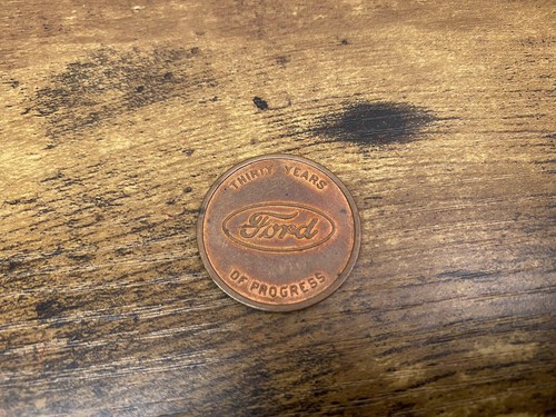 FORD 30 Years of Progress 1903 - 1933 V8 TOKEN COIN | eBay