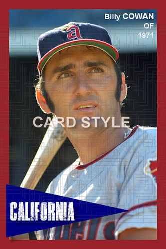 Billy Cowan - 1971 California Angels - choose a size - color print | eBay