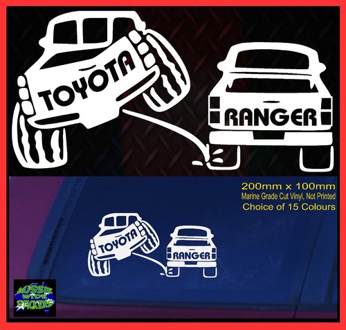 for HILUX LANDCRUISER Ute 4x4 accessories Sticker 200mm for Toyota PEE ...