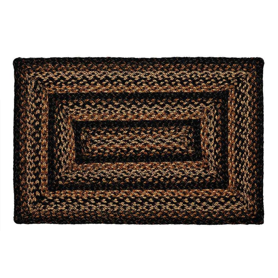 Black Forest Braided Area Rug By IHF Rugs. Oval & Rectangle. Many Sizes ...