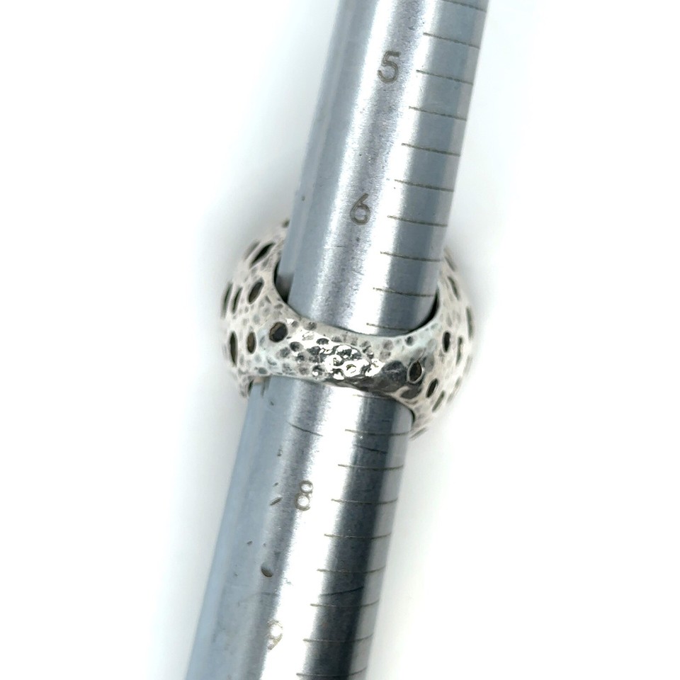 Huge Dian Malouf 925 Silver & 14k Yellow Gold Caesar Round Coin Ring ...