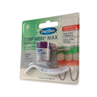 DenTek Strong Teeth Tooth Repair Dental Cement Cavity Filling Kit ...