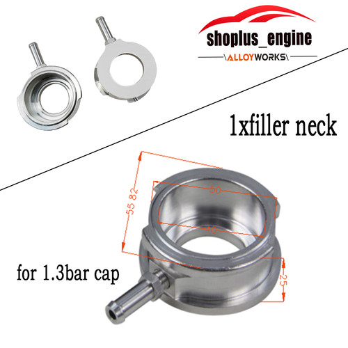 for 1.3bar Radiator Cap Billet Aluminum Weld On Filler Neck Precision ...